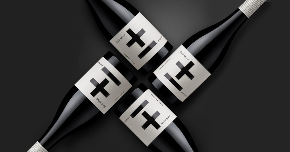 Plus & Minus Non-Alcoholic Wines: Bold Design |… | Denomination